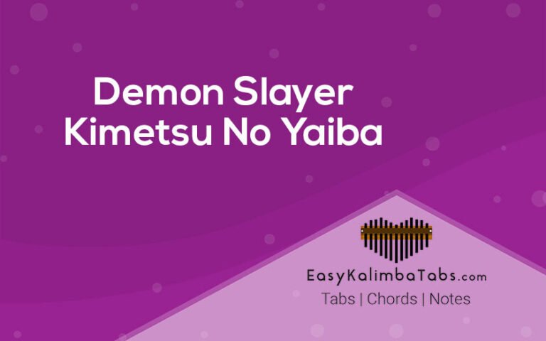Demon Slayer: Kimetsu No Yaiba Kalimba Tabs – Main Theme – Easy Kalimba ...